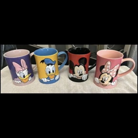 Disney | Kitchen | Disney Peak A Boo Complete Mug Set Extremely Rare ...